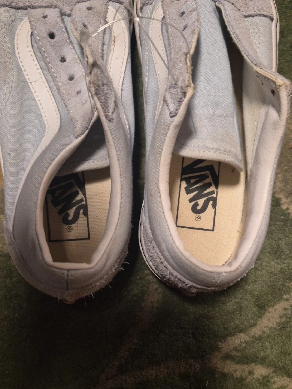 Vans | Shoes | Vans Light Gray And White Old Skool Sneakers | Poshmark